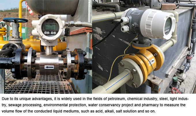 Dn300 250mm Mag Flow Water Meter Sanitary Grout Magnetic Flowmeter