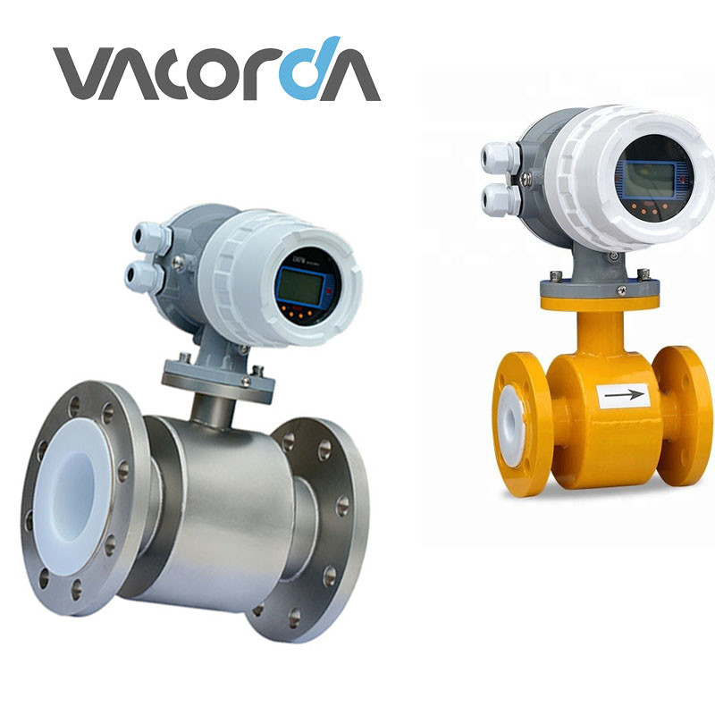 DN20 4-20mA Digital Large Pipe Size Insertion Electromagnetic Water ...